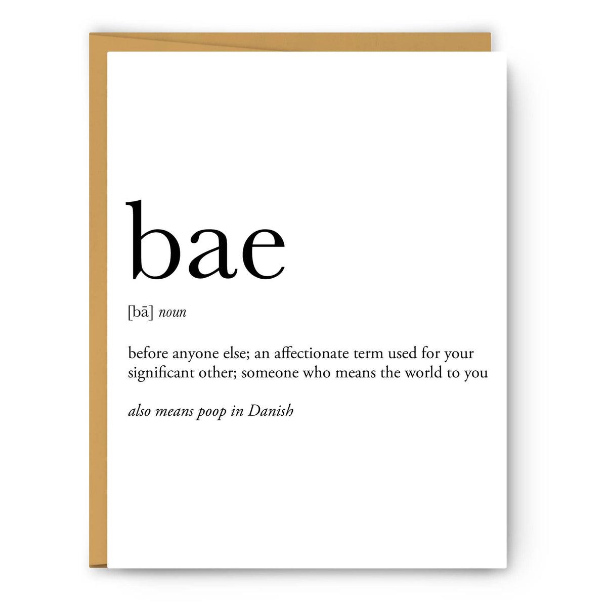Bae Definition - Love & Friendship Card – Hip Finds Company